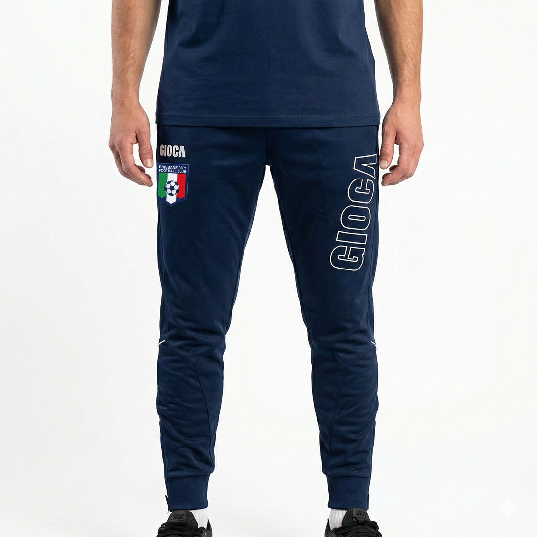 BRISBANE CITY SIGNATURE PANTS V2 NAVY with BCFC LOGO - Gioca