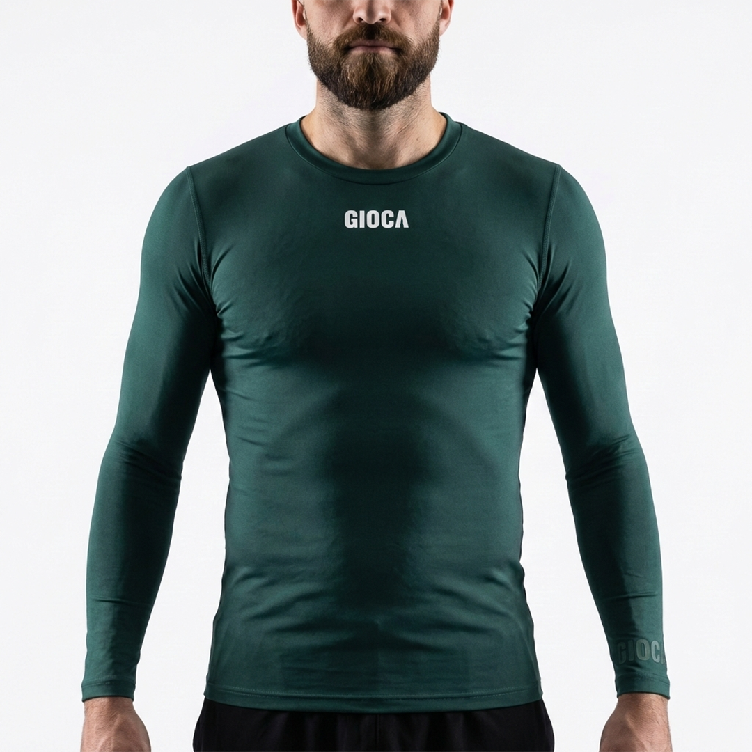 STRATHFIELD FC - COMPRESSION L/S TOP BOTTLE GREEN - Gioca